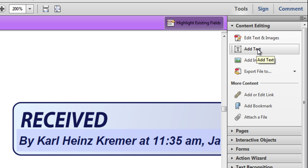Modify Dynamic PDF Stamps In Acrobat KHKonsulting LLC